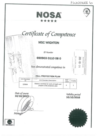 Fall Protection Plan | PDF