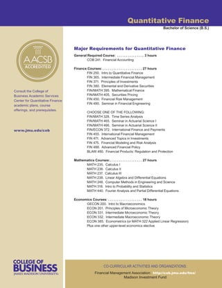 Quantitative Finance Program Info | PDF | Undergraduate Education ...