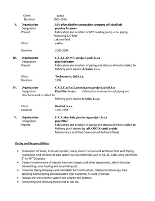 pipeline foreman | DOC