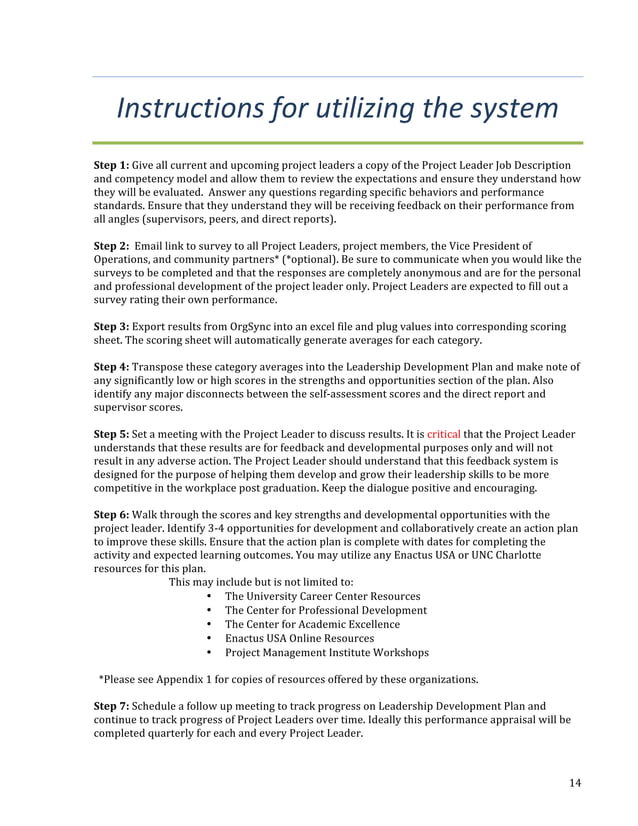 Enactus Development Plan | PDF