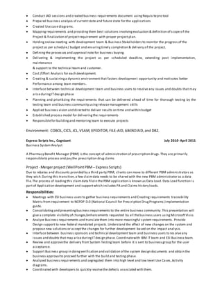 Resume_Padmashree _Business Systems Analyst | PDF