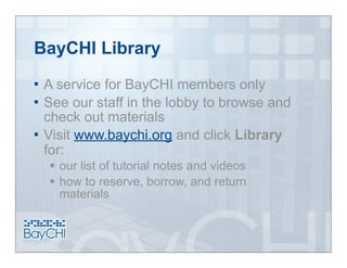 04 Bay Chi Welcome 14 Apr2009 | PPT