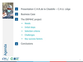 SAP Implementation in CHR and CHU Hospitals (Liège) | PPTX