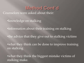 Stalking PowerPoint | PPTX