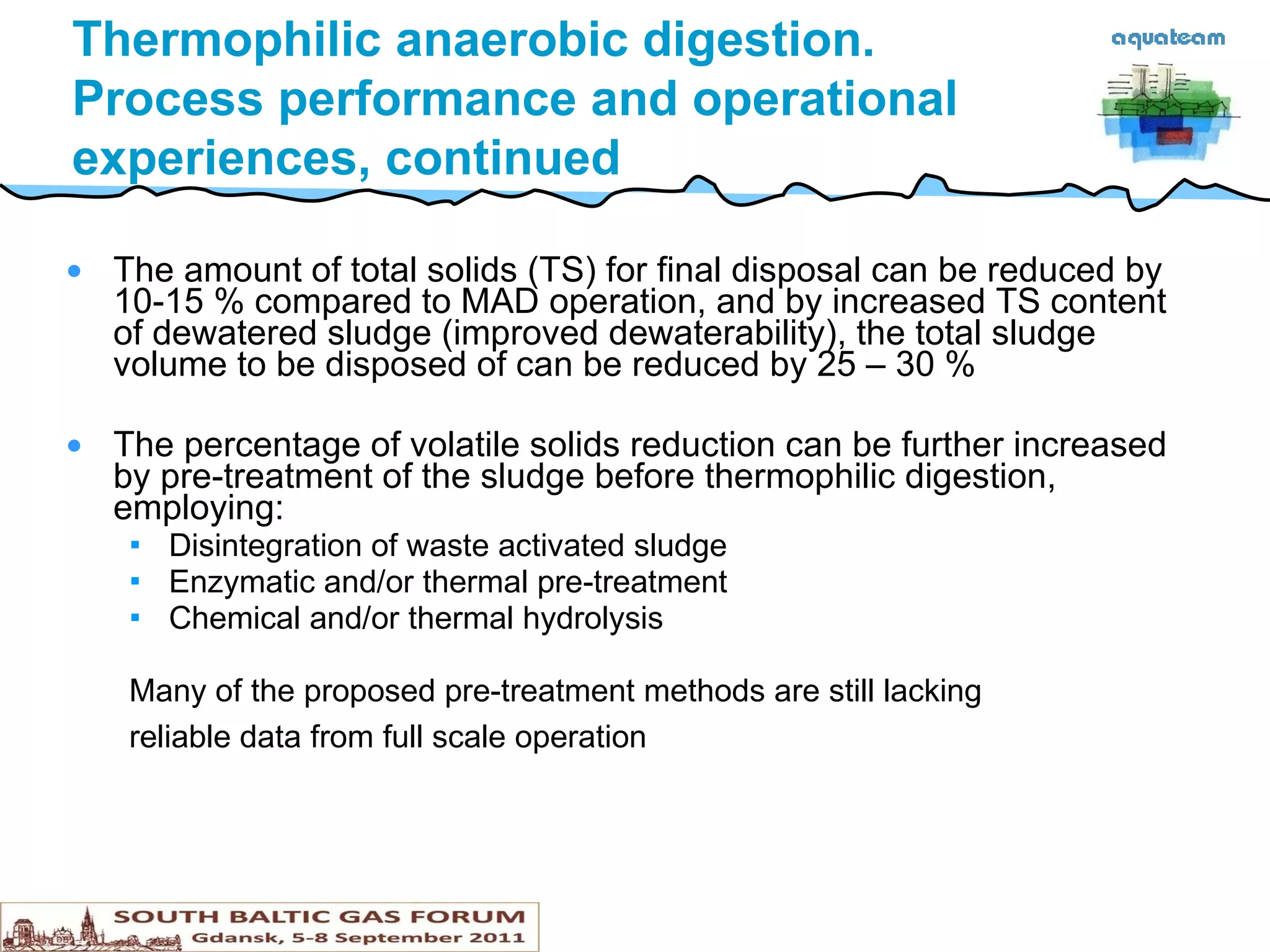 4.4 - "Thermophilic anaerobic digestion for increased biogas production and pathogen control ...