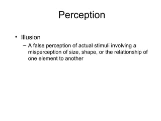 Sensation and perception | PPT