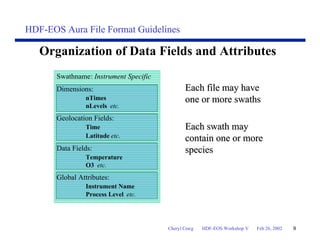 HDF-EOS Aura File Format Guidelines | PDF