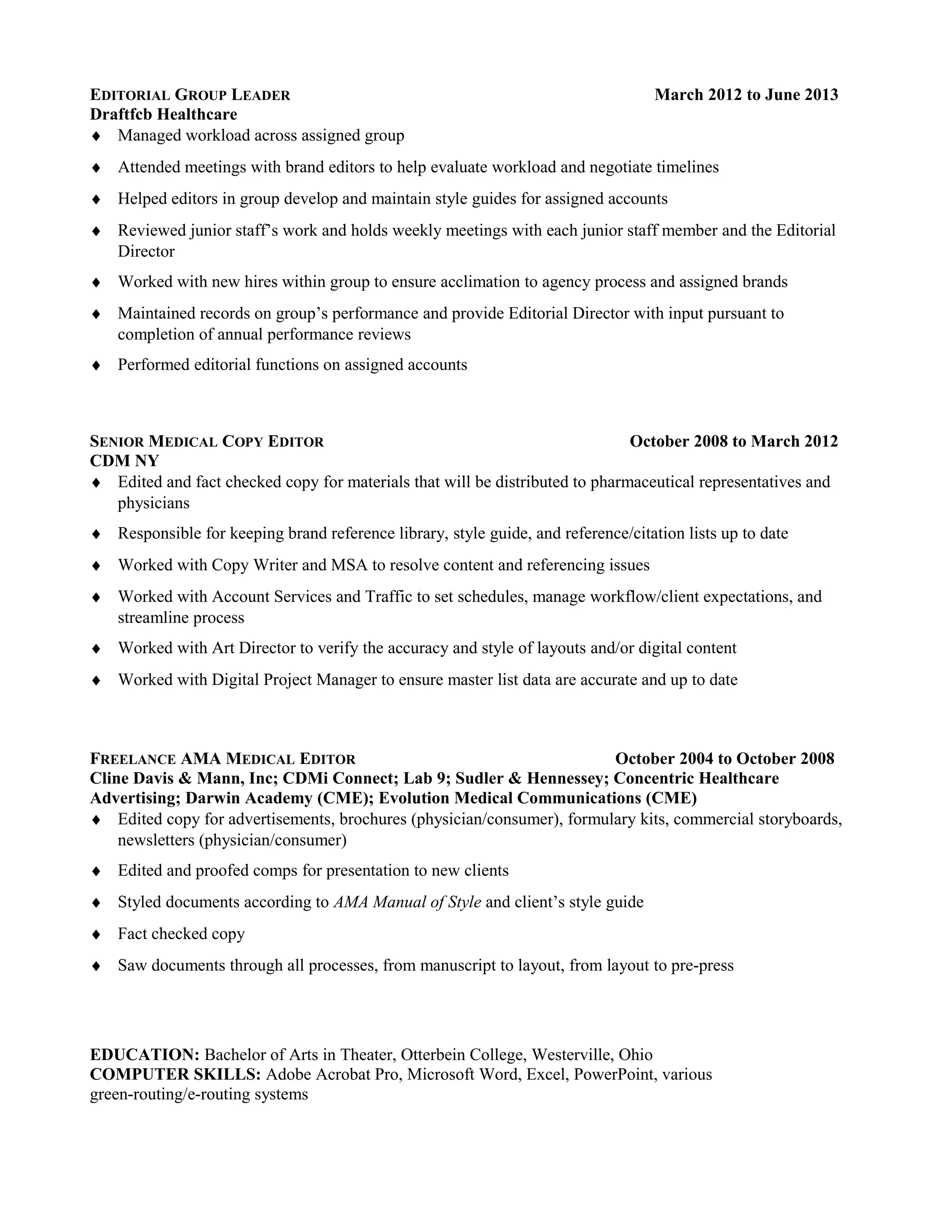 Alisa Judy Resume | DOC