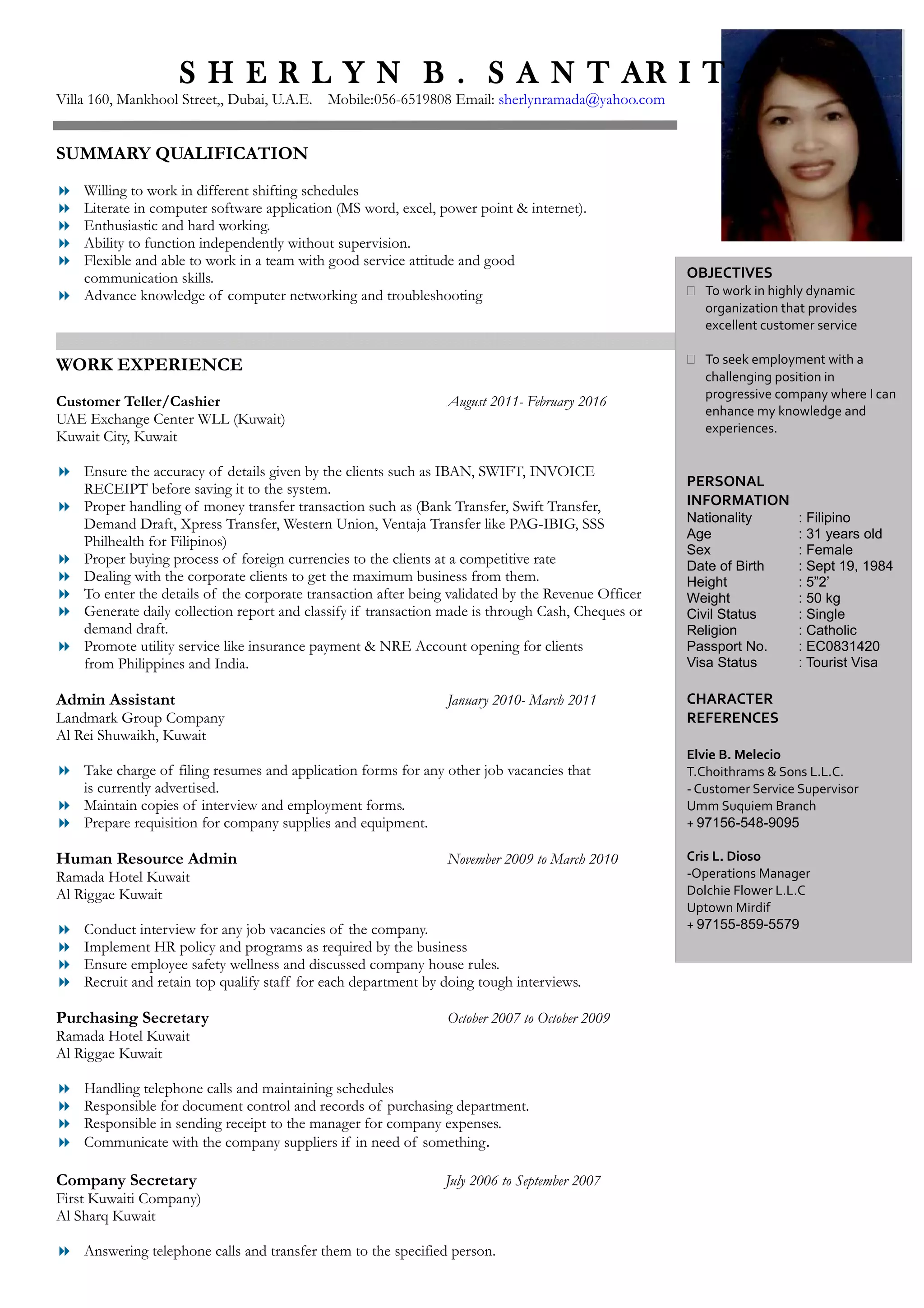 Sherlyn CV Updated (1) | DOC