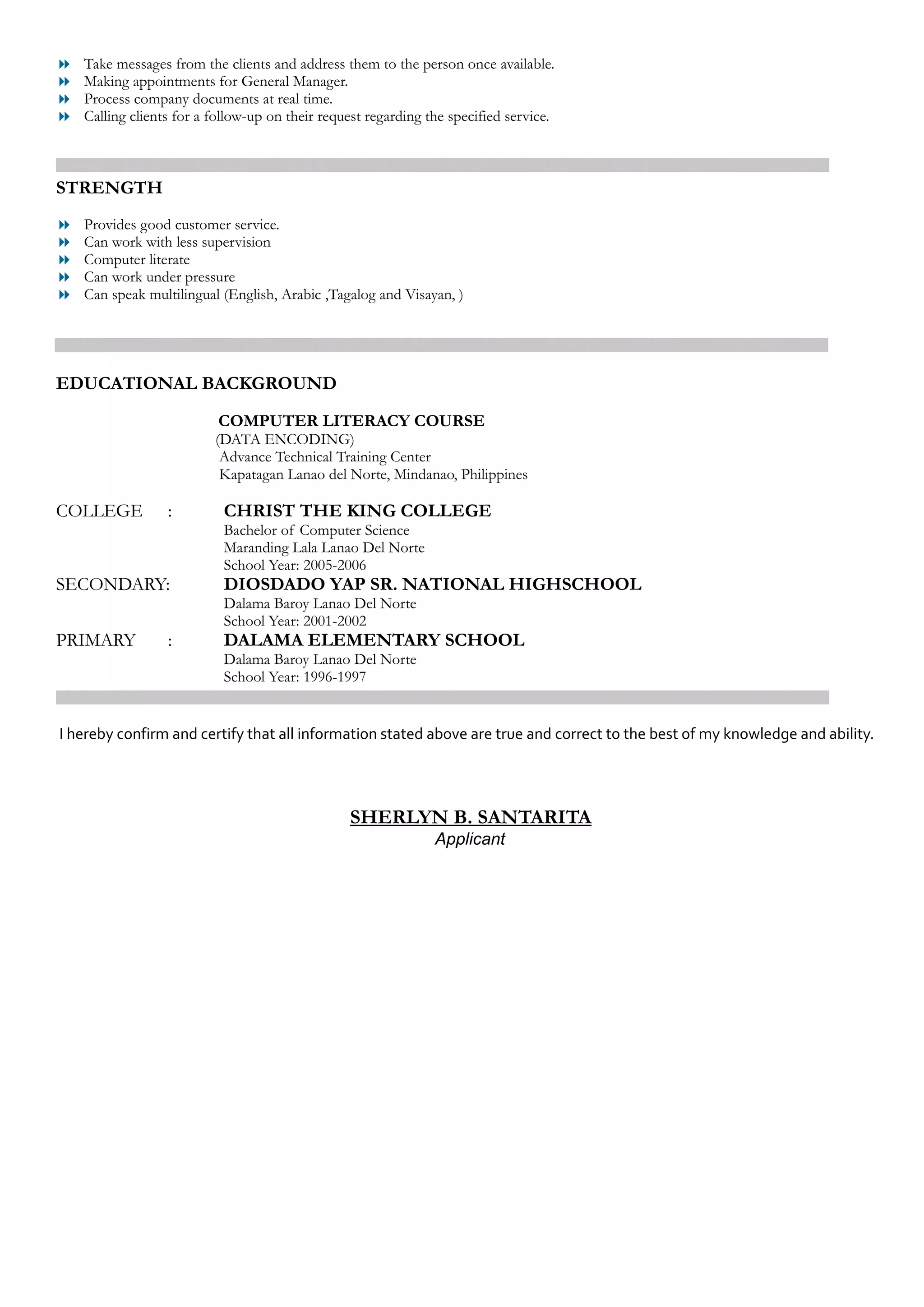 Sherlyn CV Updated (1) | DOC