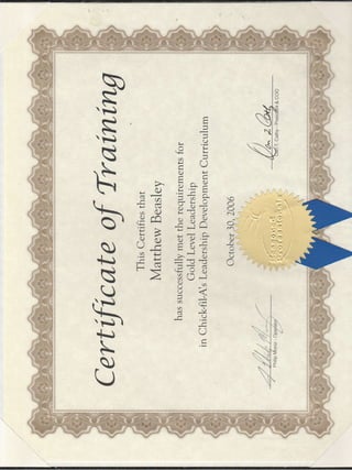 CFA Gold Level Leadership | PDF