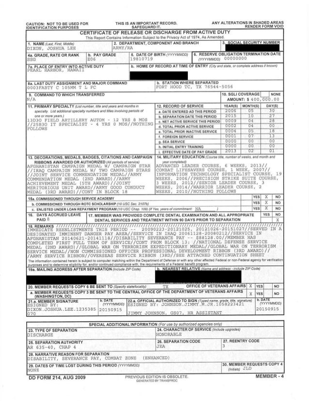 DD 214 redux