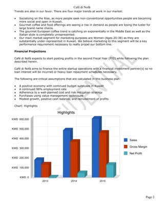Cafe di Nofa Development Plan | PDF
