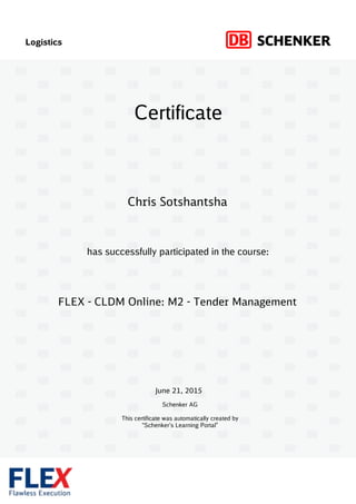 M2- CLDM Tender Management | PDF