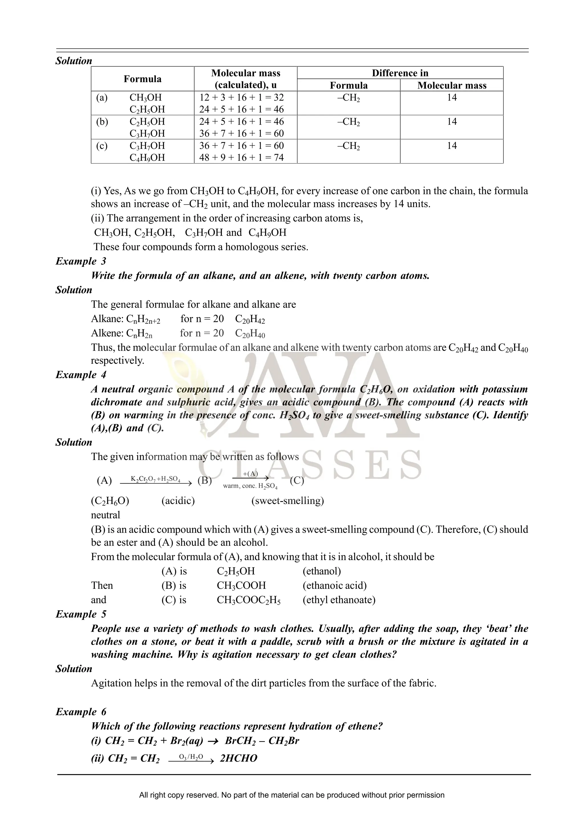 carbon and its compounds class 10 notes-Study material in pdf | PDF