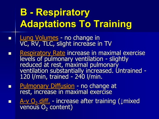 04 cardiorespiratory adaptation to training | PPT | Lung and ...