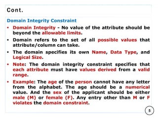 04 CHAPTER FOUR - INTEGRITY CONSTRAINTS AND NORMALIZATION.pptx