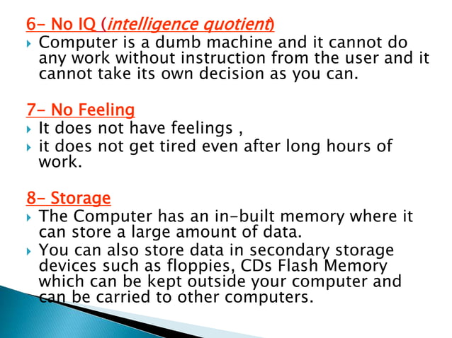 Characteristics of computer | PPTX