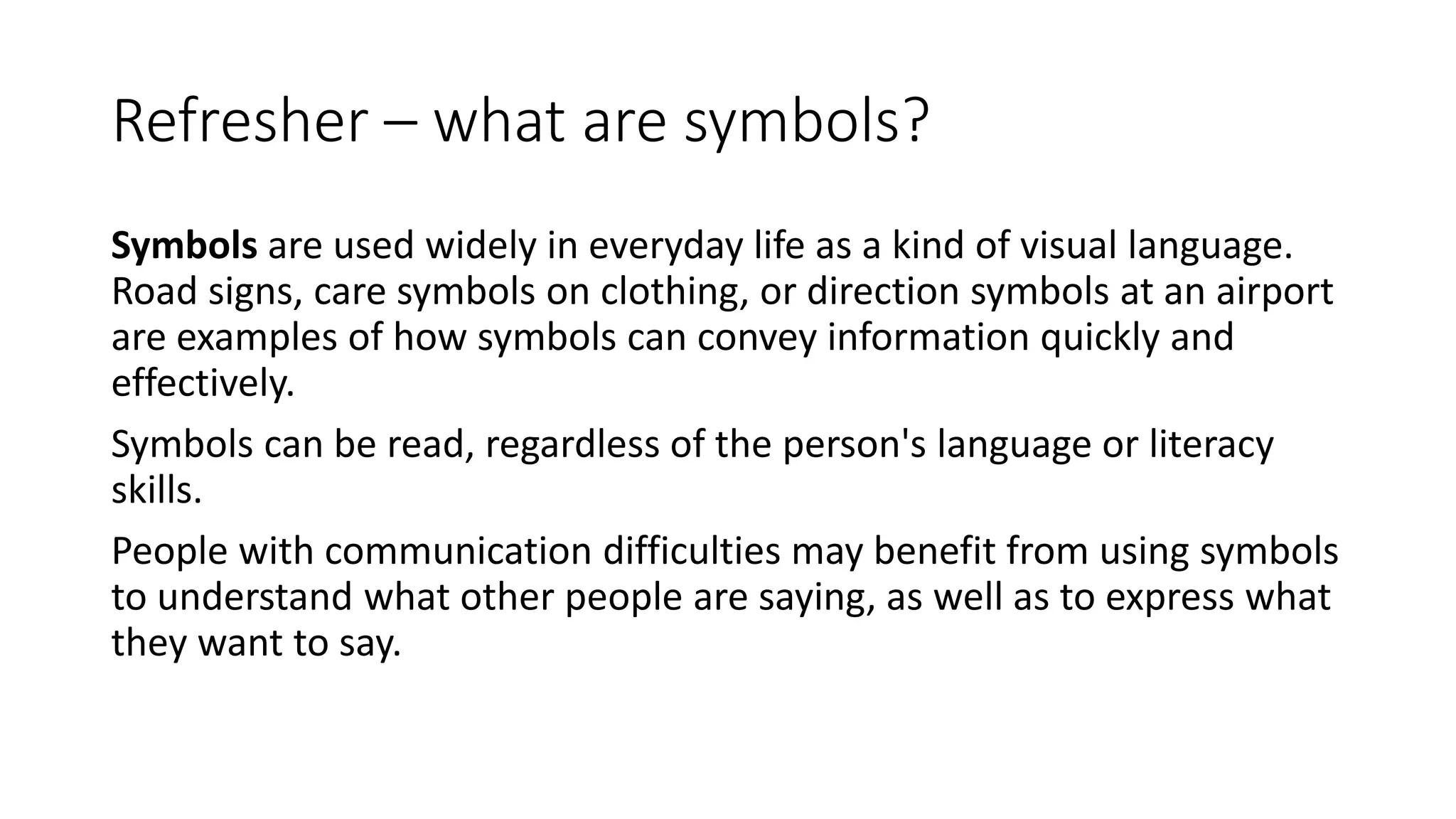 Choosing a symbol set | PPTX