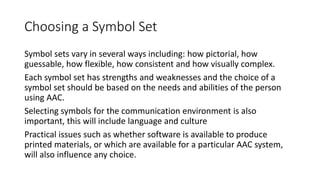 Choosing a symbol set | PPTX