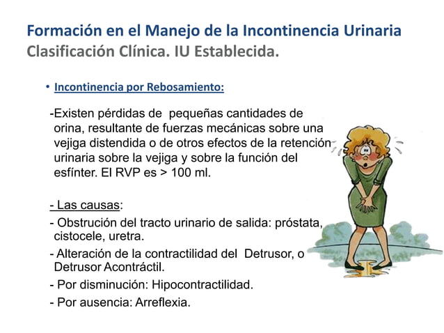 Clasificación clínica de los tipos de Incontinencia Urinaria | PPTX