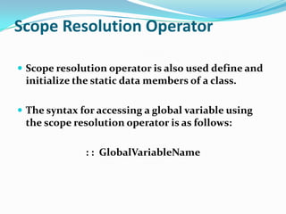 +2 CS class and objects | PPT