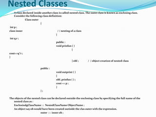 +2 CS class and objects | PPTX | Programming Languages | Computing
