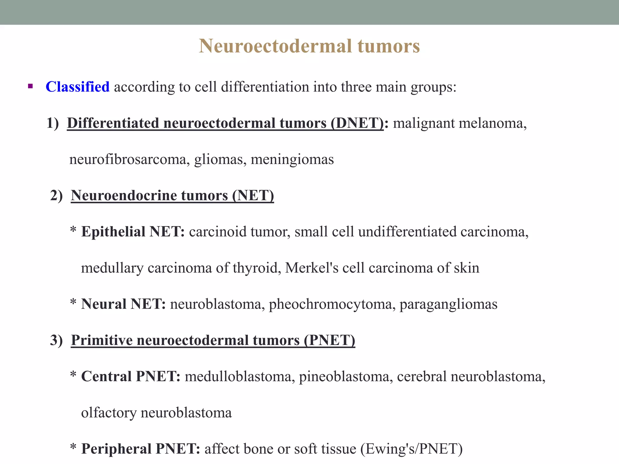Classification of tumors | PPTX