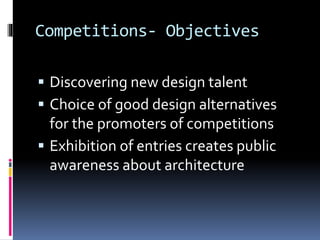 Architectural Compititions | PPSX