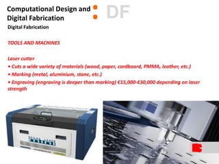 04 computational design and digital fabrication intro to digital fabrication | PDF