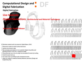 04 computational design and digital fabrication intro to digital fabrication | PDF