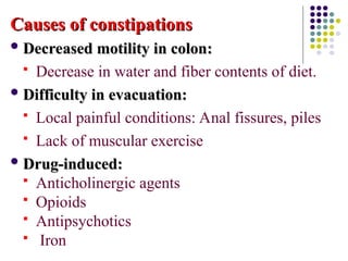 Constipation and IBS and drugs used in their treatment | PPT