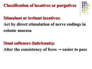 Constipation and IBS and drugs used in their treatment | PPT