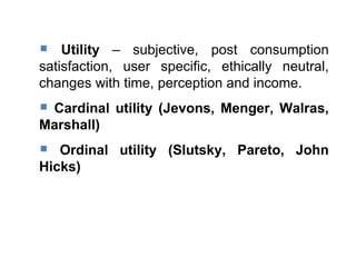 Business Economics 04 Consumer Behaviour | PPT