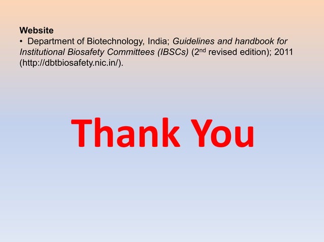 04 control of spills and mechanism of implementation of biosafety guidelines | PDF