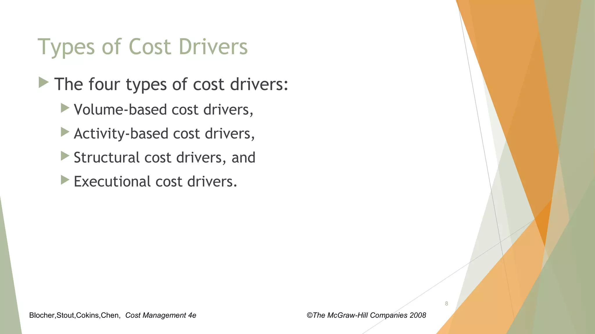 04 cost drivers final | PPT