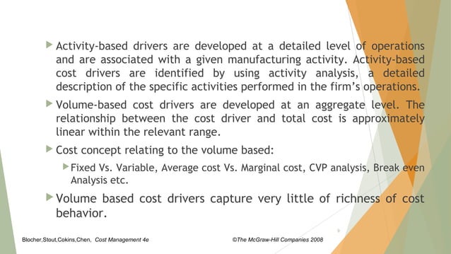04 cost drivers final | PPT | Business Administration | Business