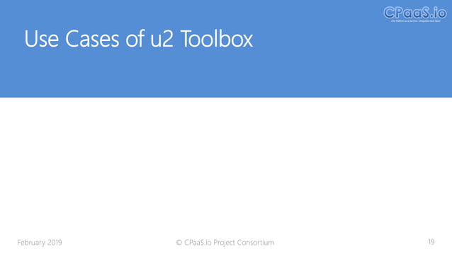 CPaaS.io - u2-based Toolbox | PPT