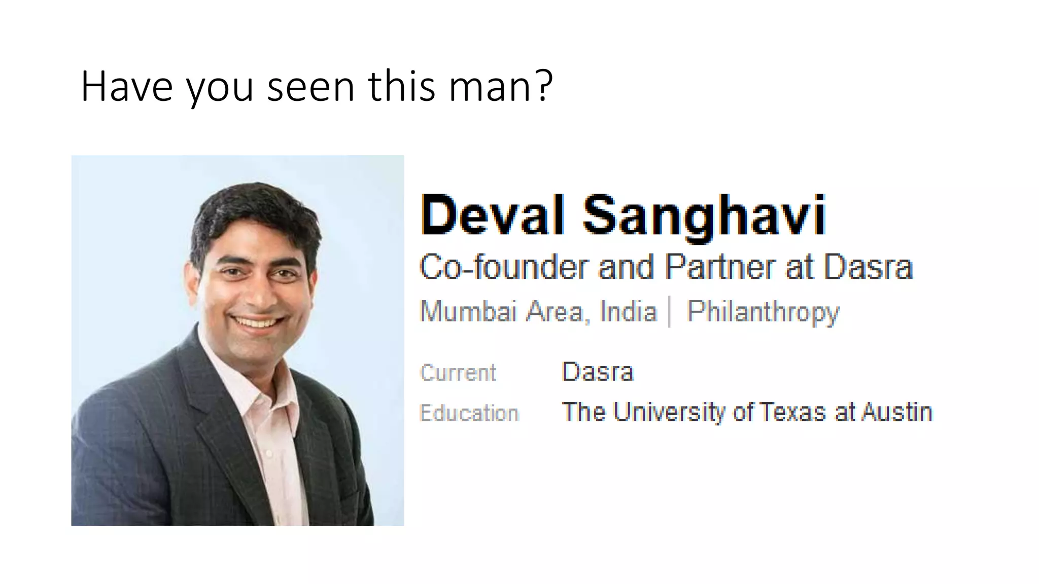 current operations dasra presentation | PPT