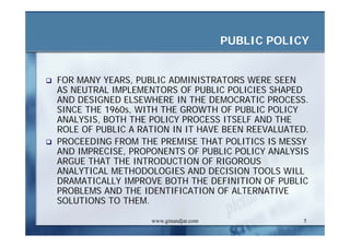 CURRENT ISSUES IN PUBLIC ADMINISTRATION | PDF