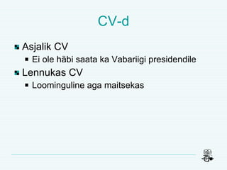 CV - Curriculum Vitae | PPT