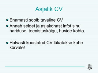 CV - Curriculum Vitae | PPT