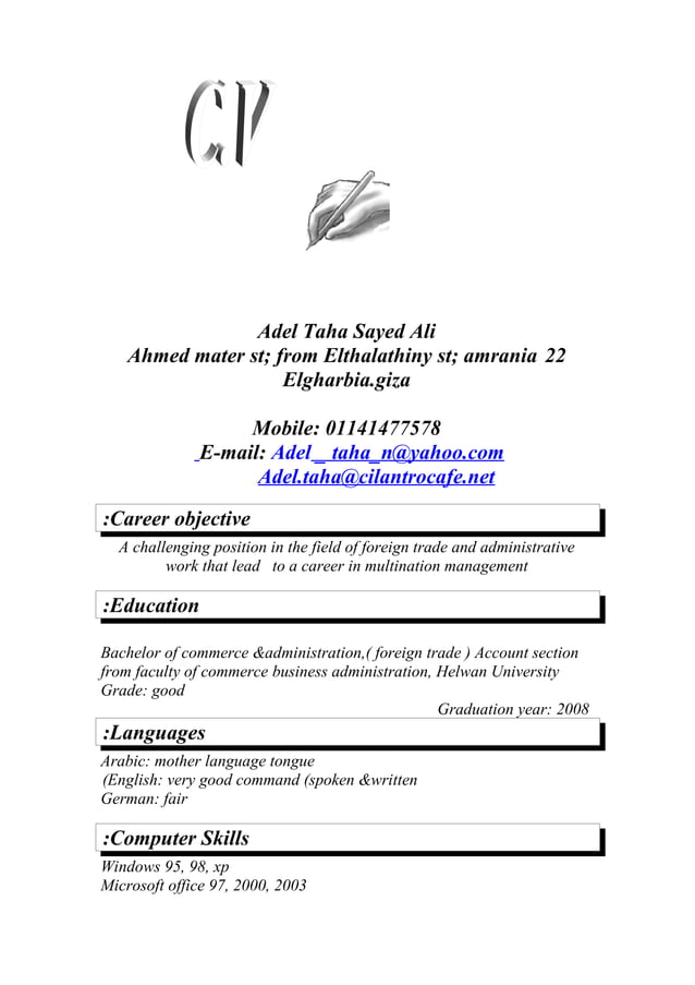 Adel CV - Copy | PDF