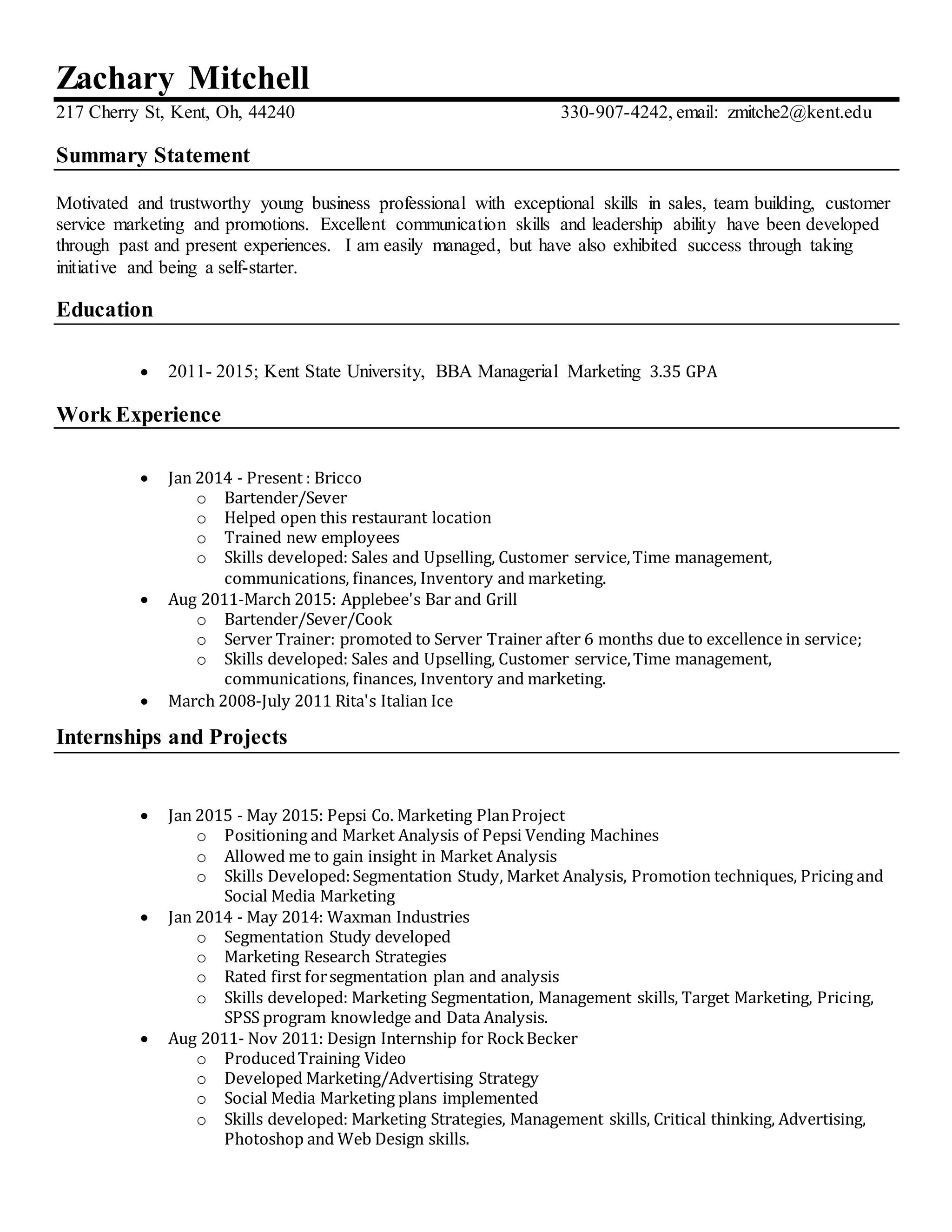 Resume_Mitchell | PDF