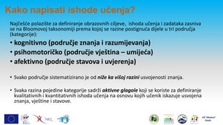 2. radionica - 04 - Definiranje ishoda učenja za nastavne jedinice (rad ...