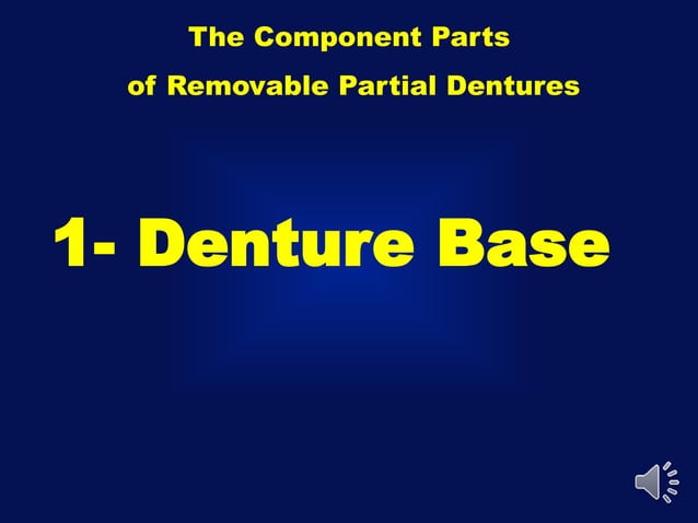 Denture bases of RPDs | PPT