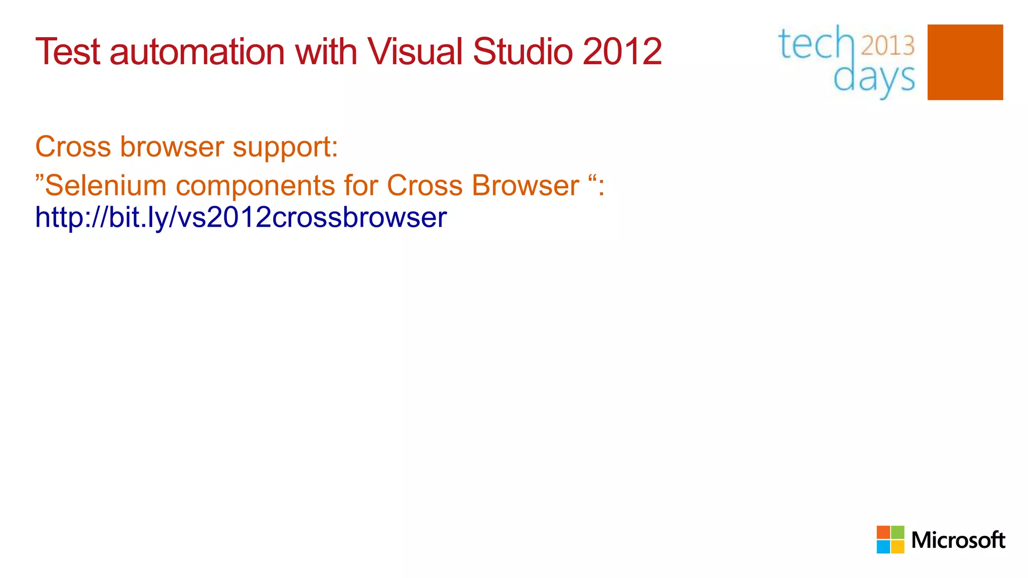 Deep Dive Modern Apps Lifecycle with Visual Studio 2012: How to create ...