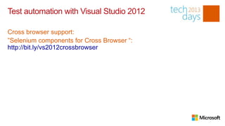 Deep Dive Modern Apps Lifecycle with Visual Studio 2012: How to create ...