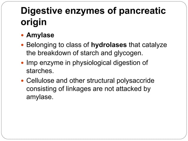 04 Digestive enzymes of pancreatic origin.pptx | Endocrine and ...