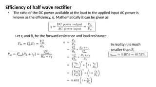 Diode half wave and full wave rectifiers | PPT
